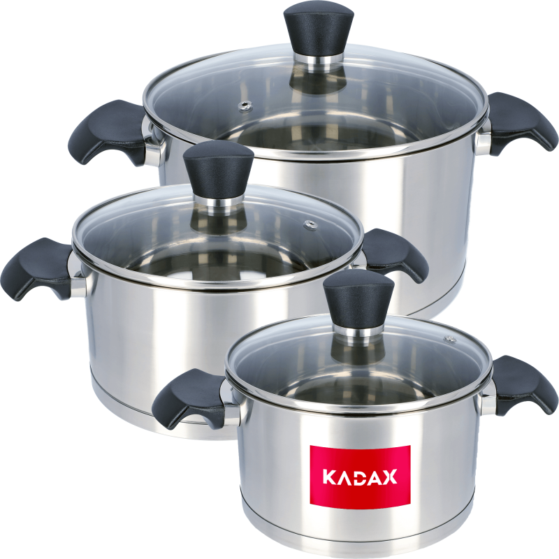 Komplet garnków 2,5L + 3,4L +5,8L